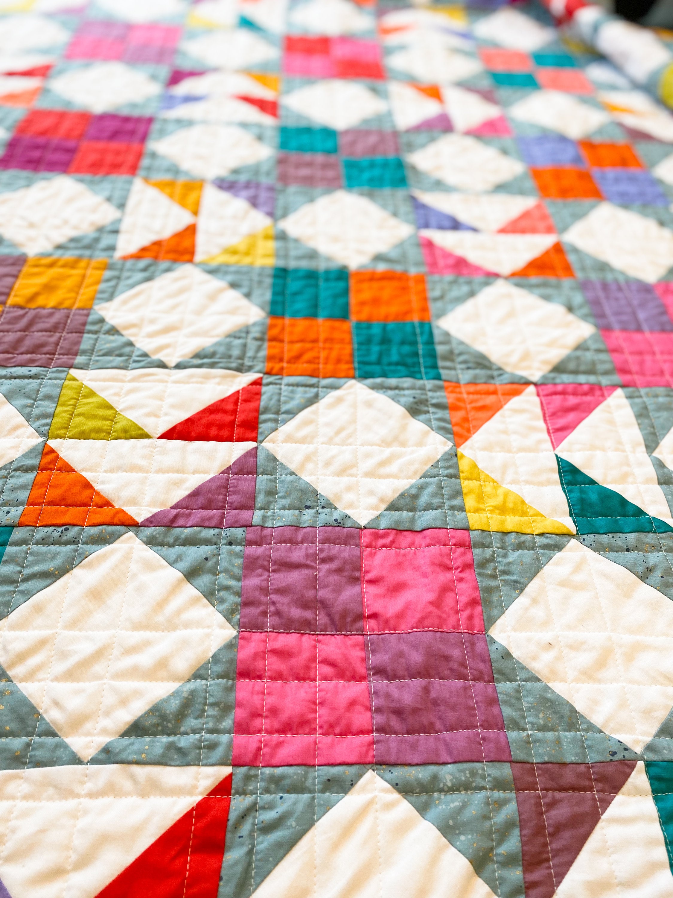 Hidden Shapes Quilt Pattern Modern Quilt Pattern Fat Quarter Friendly ...