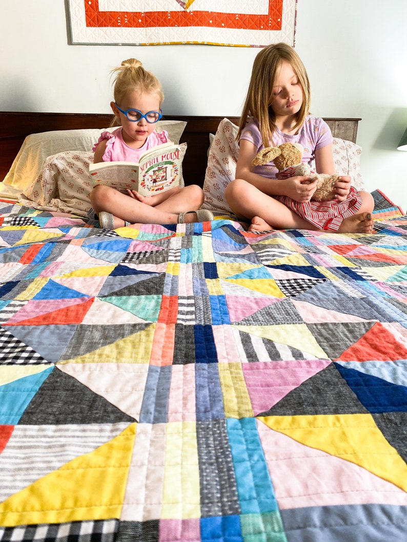 Kailia's Quilt Pattern - Beginner Quilt Pattern - Fat Quarter Friendly - Scrappy Quilt Pattern ...