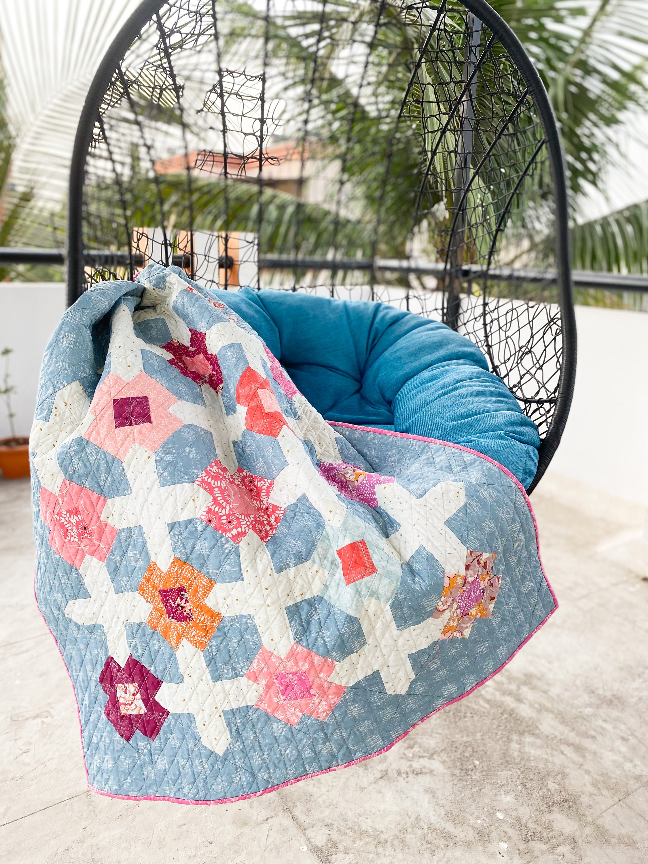 Jack's Gate Quilt Pattern - Modern Quilt Pattern - Fat Eighth Quilt ...