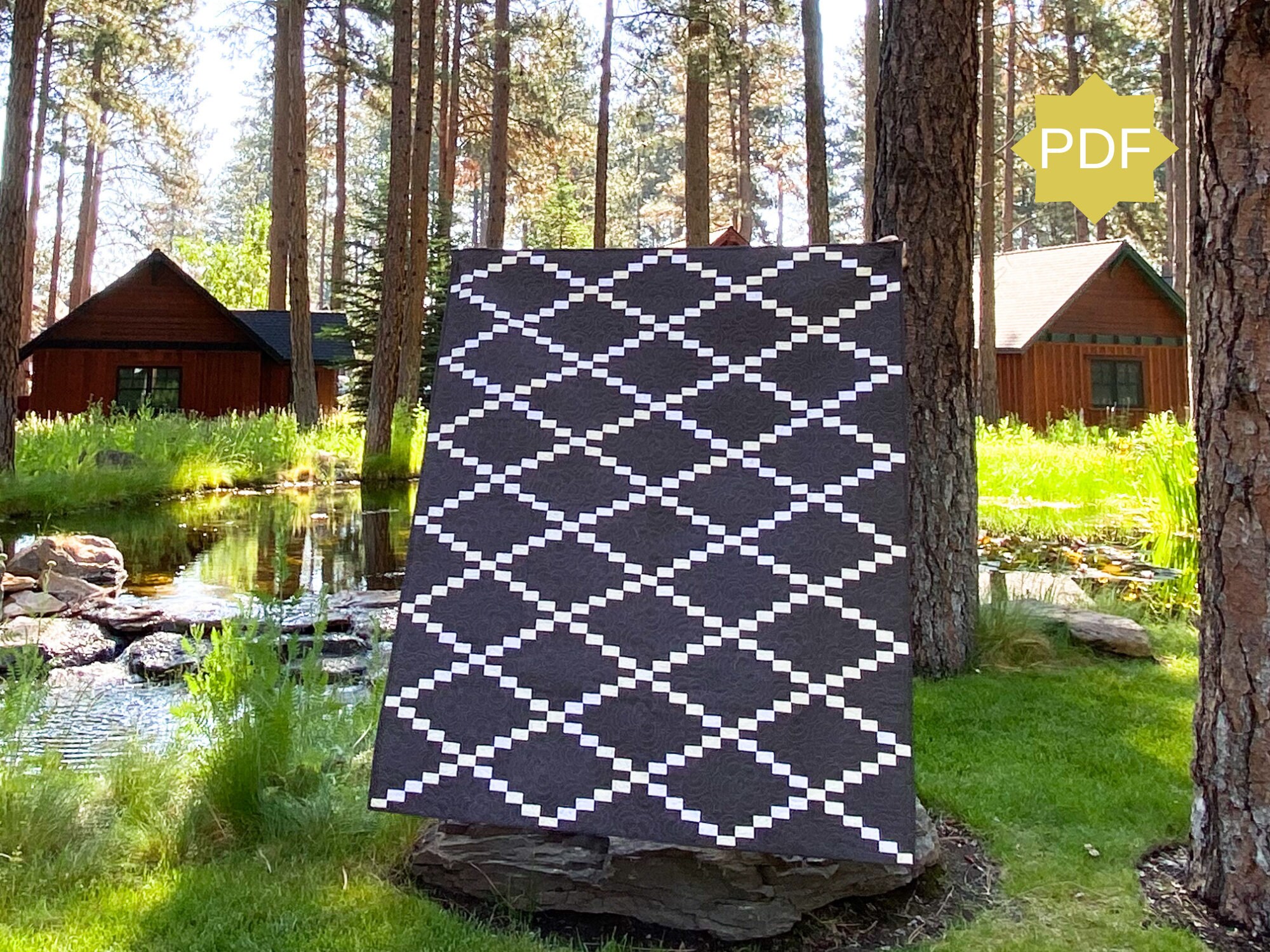 The Stepwell Quilt Pattern - Modern Quilt Pattern - Intermediate Quilt ...