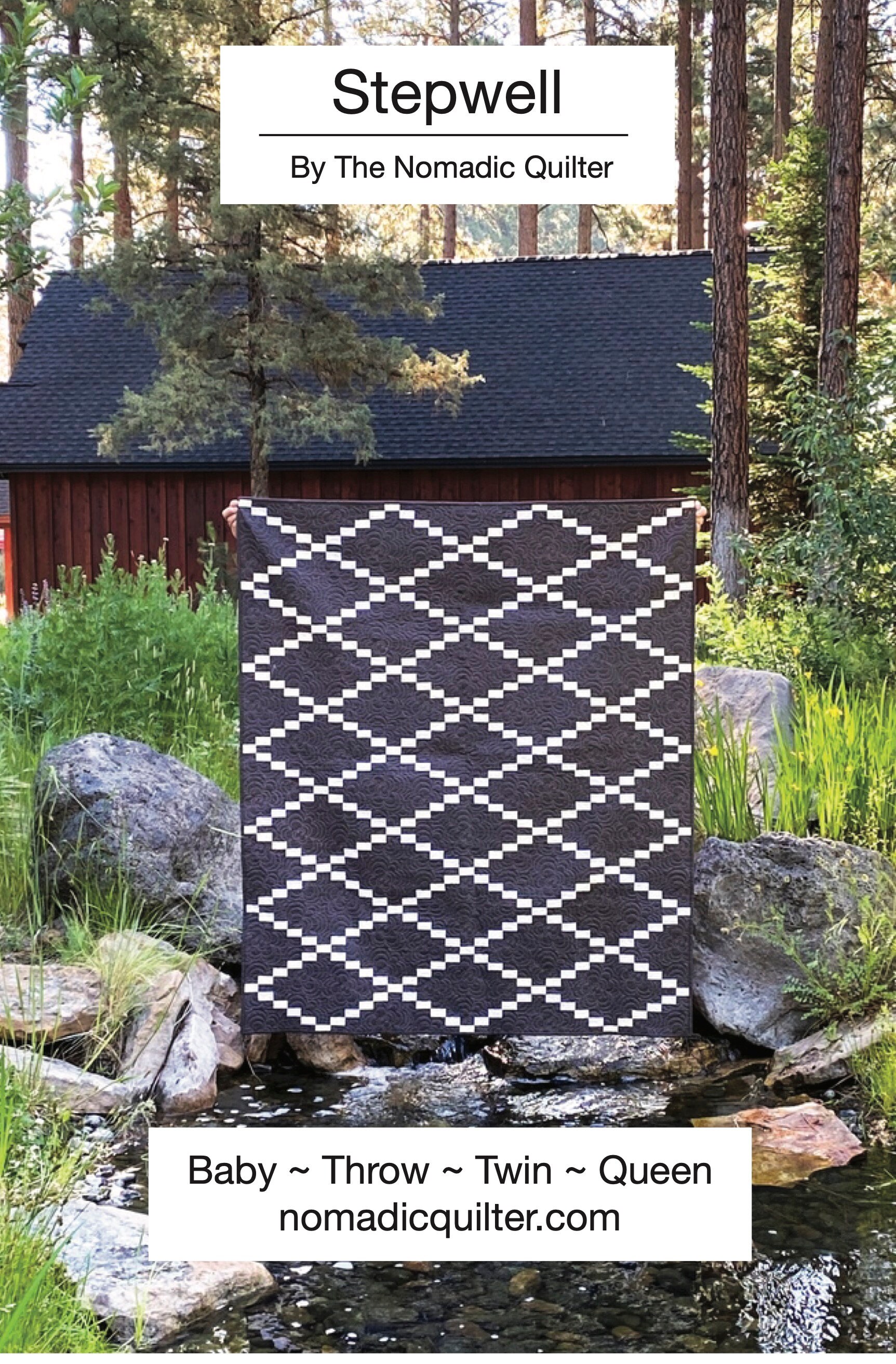 The Stepwell Quilt Pattern Modern Quilt Pattern - Etsy