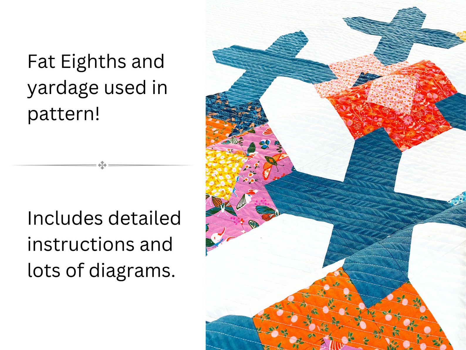 Jack's Gate Quilt Pattern Modern Quilt Pattern Fat Eighth Quilt Pattern ...