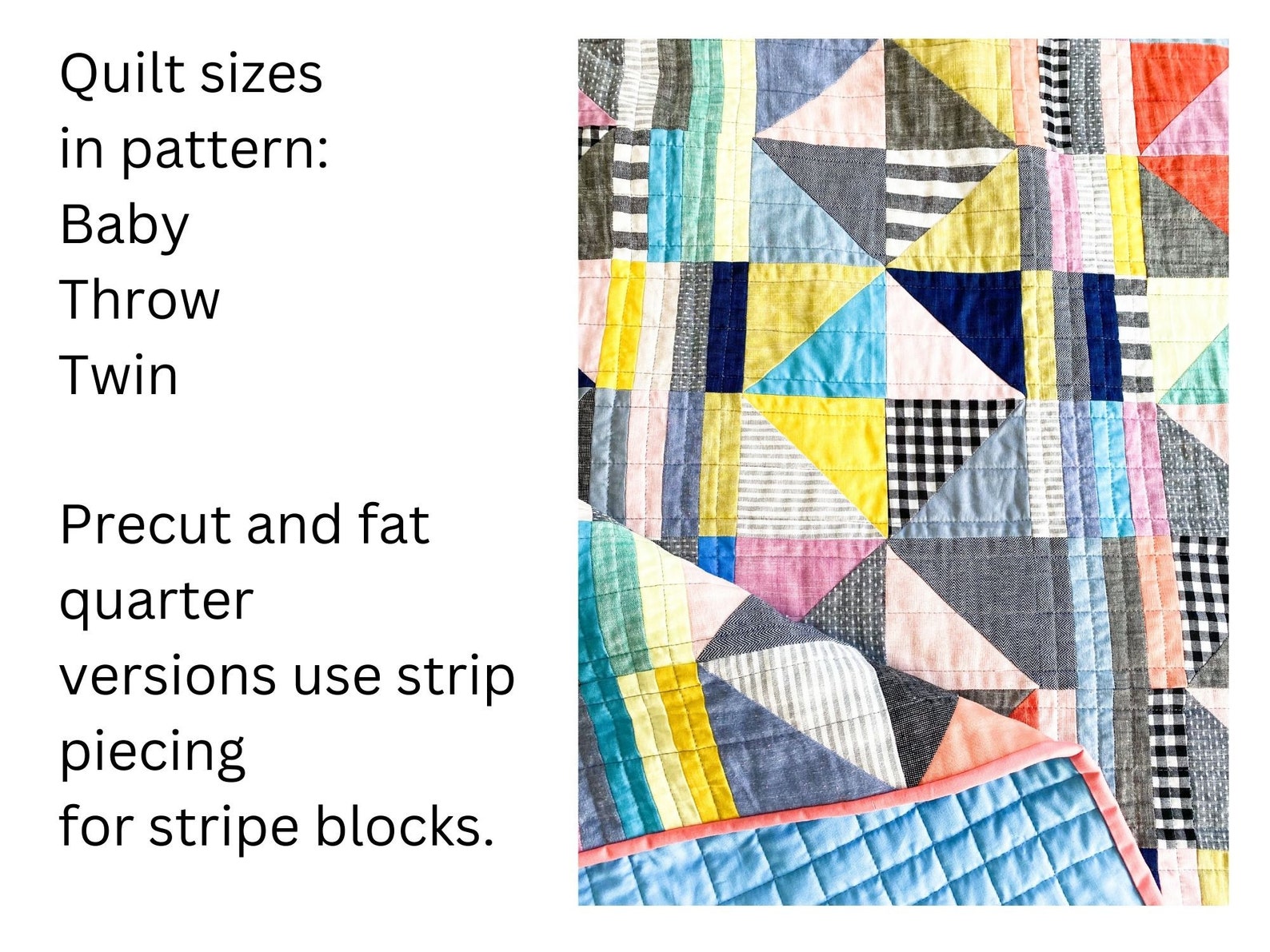 Kailia's Quilt Pattern Easy Quilt Pattern Fat Quarter Quilt Quilt Pattern for Beginners Pattern ...