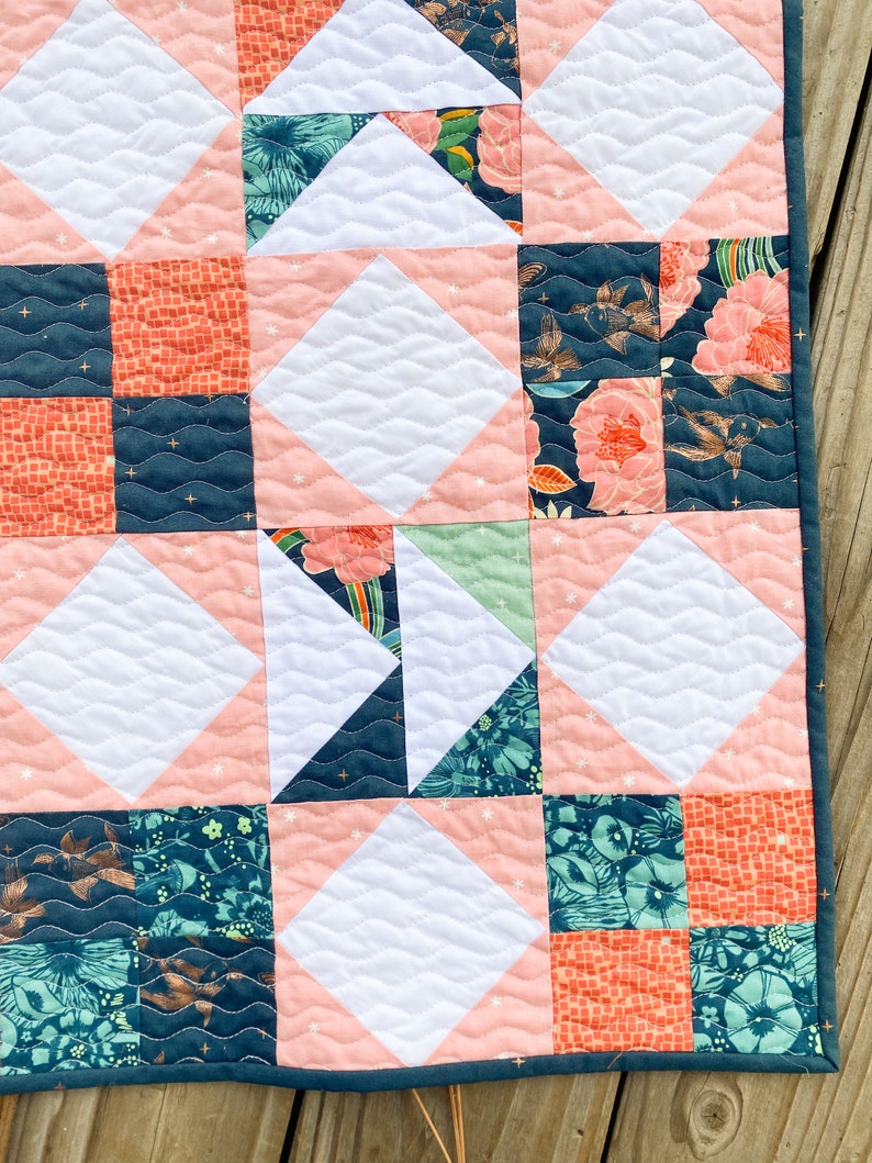 Hidden Shapes Quilt Pattern Modern Quilt Pattern Fat Quarter Friendly ...