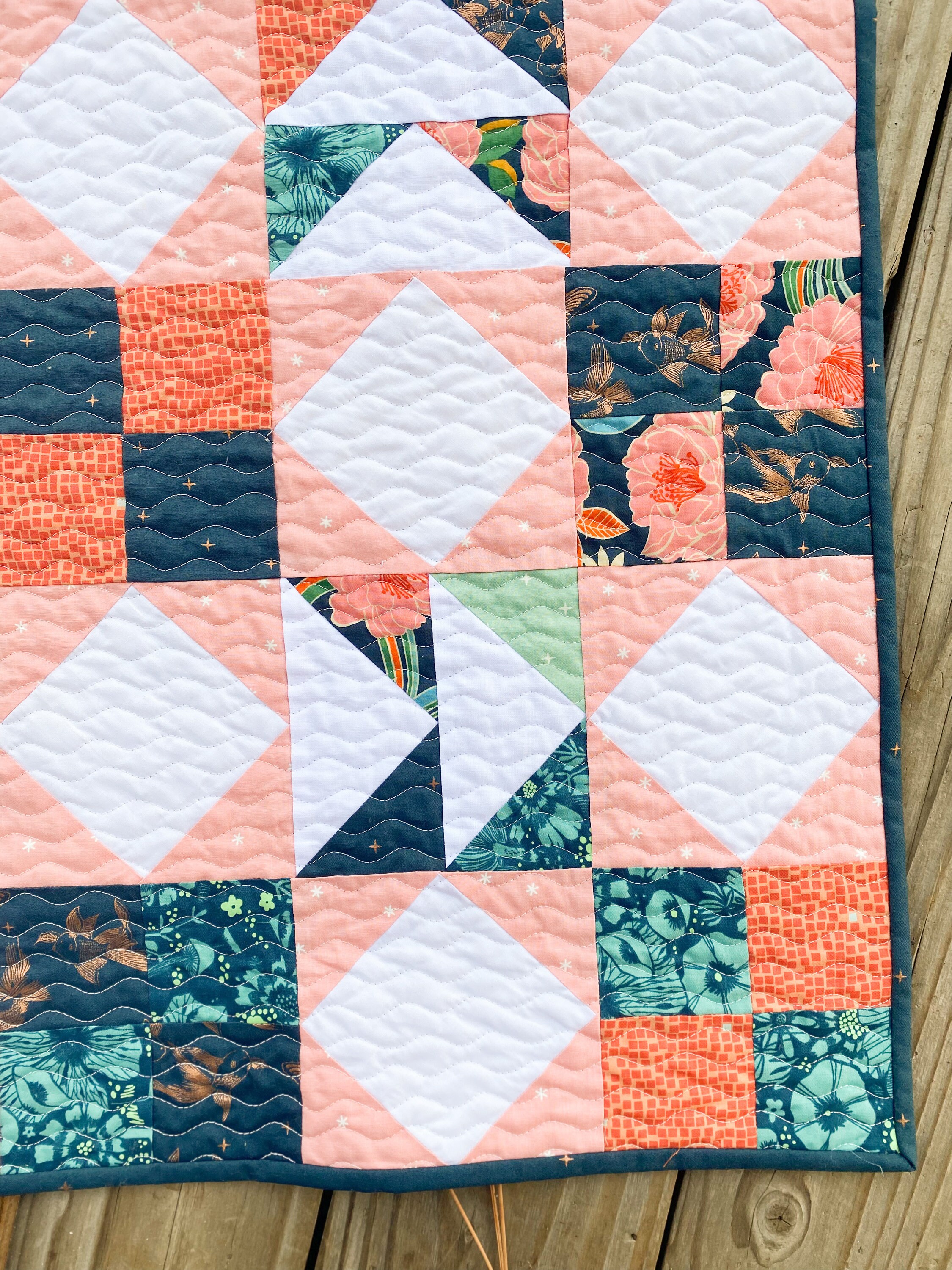 Hidden Shapes Quilt Pattern Modern Quilt Pattern Fat Quarter Friendly ...