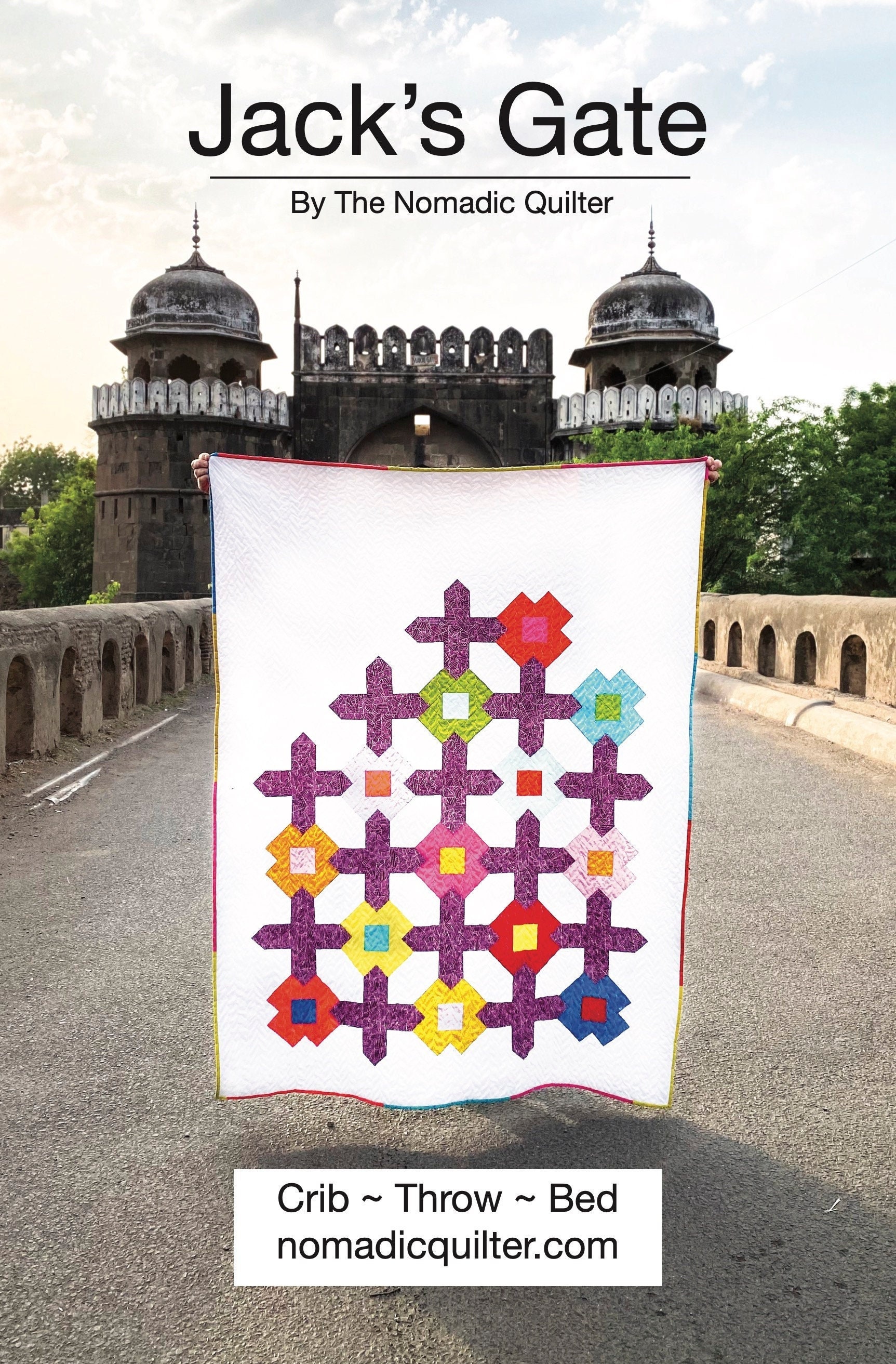 Jack's Gate Quilt Pattern Modern Quilt Pattern Fat Eighth Quilt Pattern ...