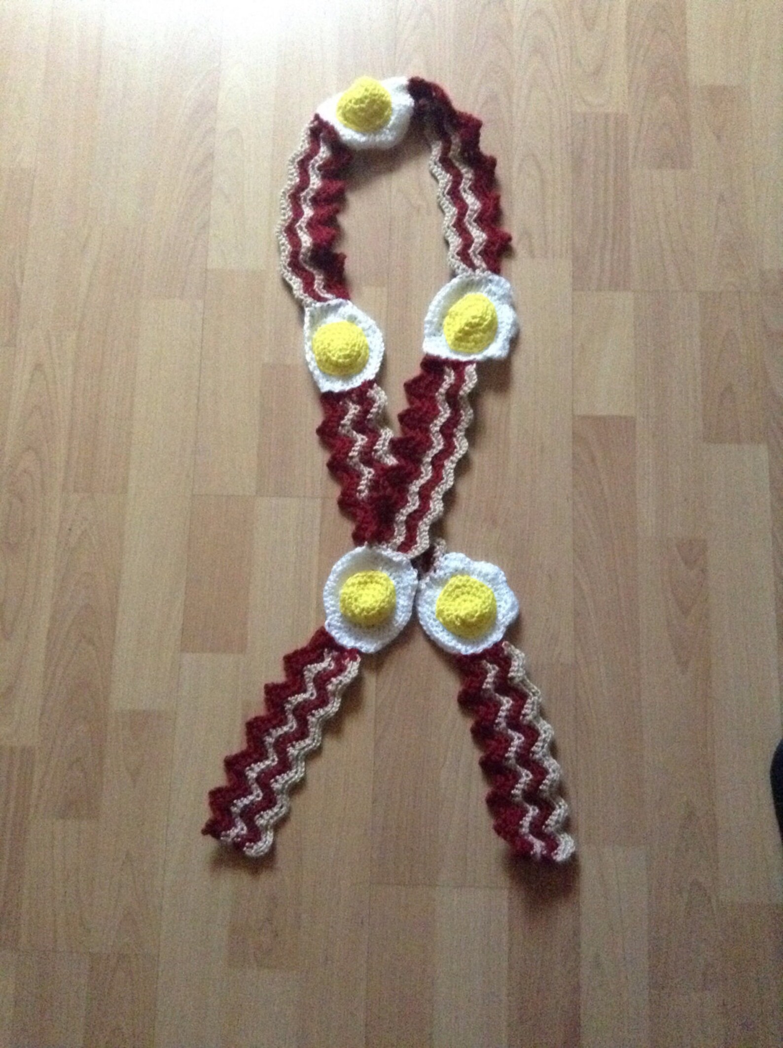 Bacon and Eggs Scarf - Etsy
