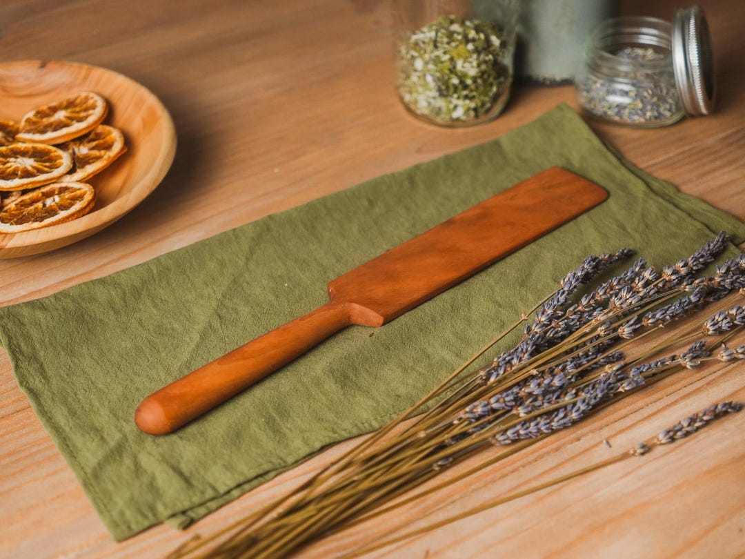 13" Cherry Wood Traditional Style Cooking and Stirring Spurtle - Etsy