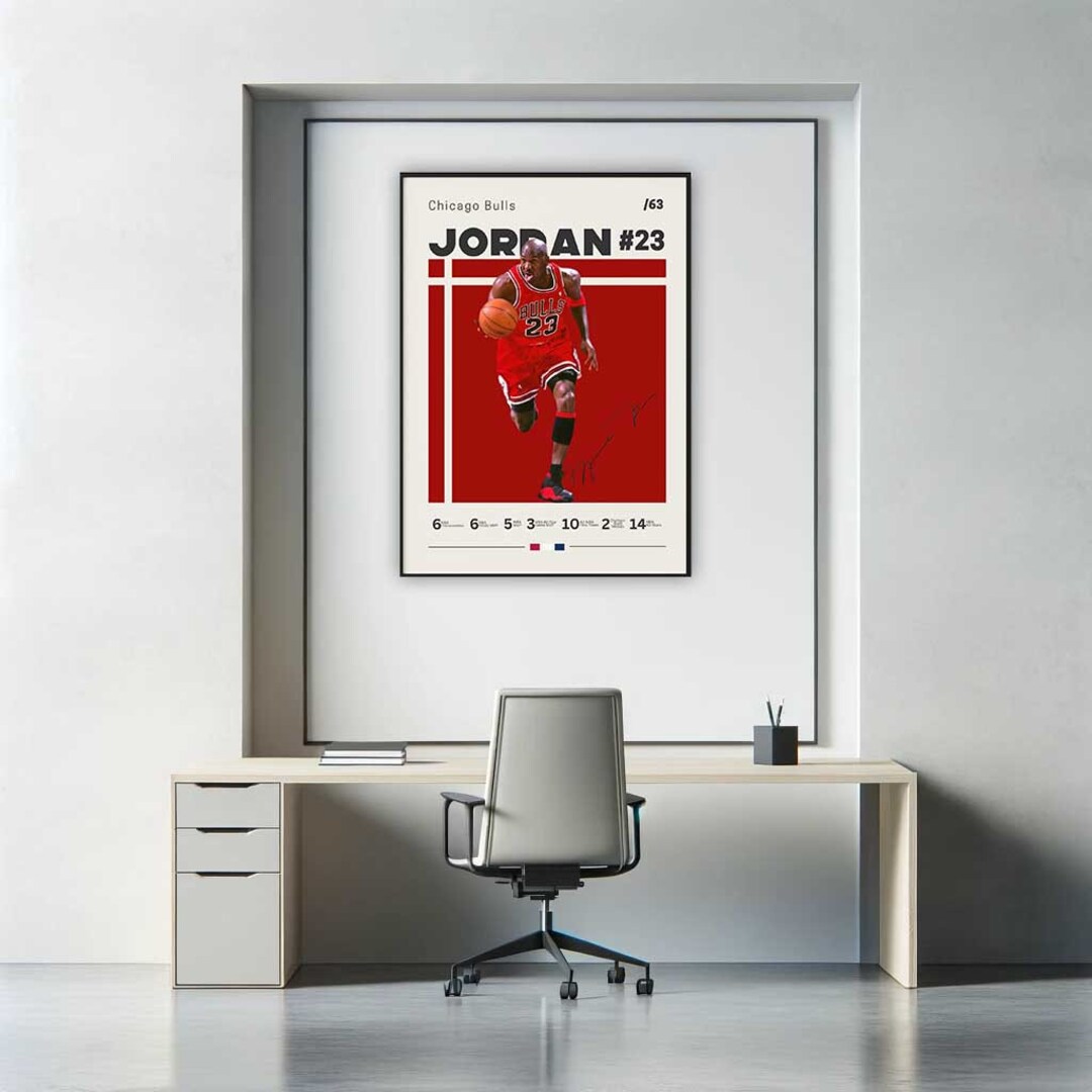Michael Jordan Poster, Chicago Bulls, NBA Fans, NBA Poster, Basketball ...