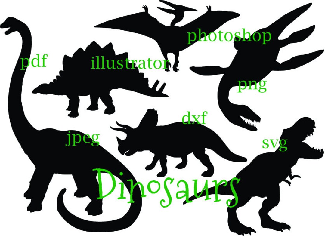 Dinosaur Cut Files - Etsy