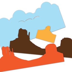 Monument Valley SVG Cut File - Etsy