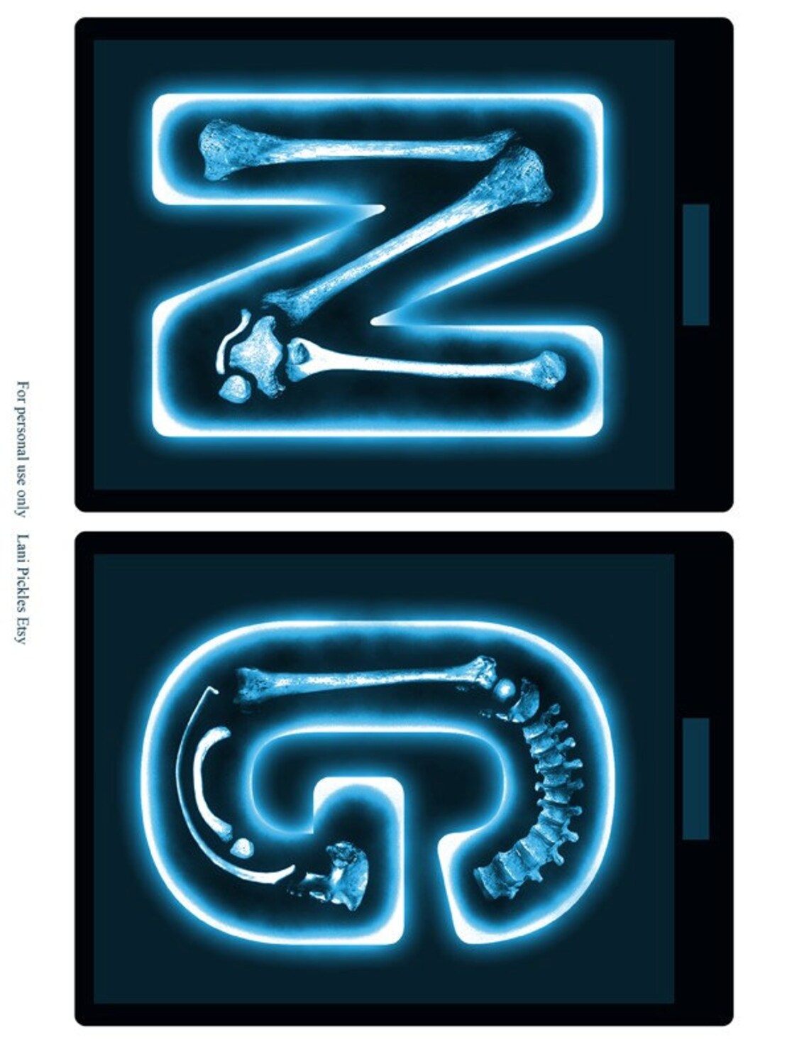 X-Ray Congrats Banner 8.5 x 11 Med Medical | Etsy