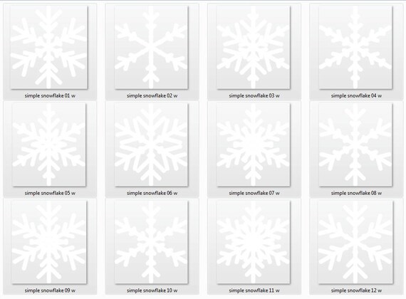 Simple Snowflake Vector Png