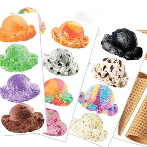 SVG Ice Cream Cone Number and Colors Matching Math Game Preschool ...