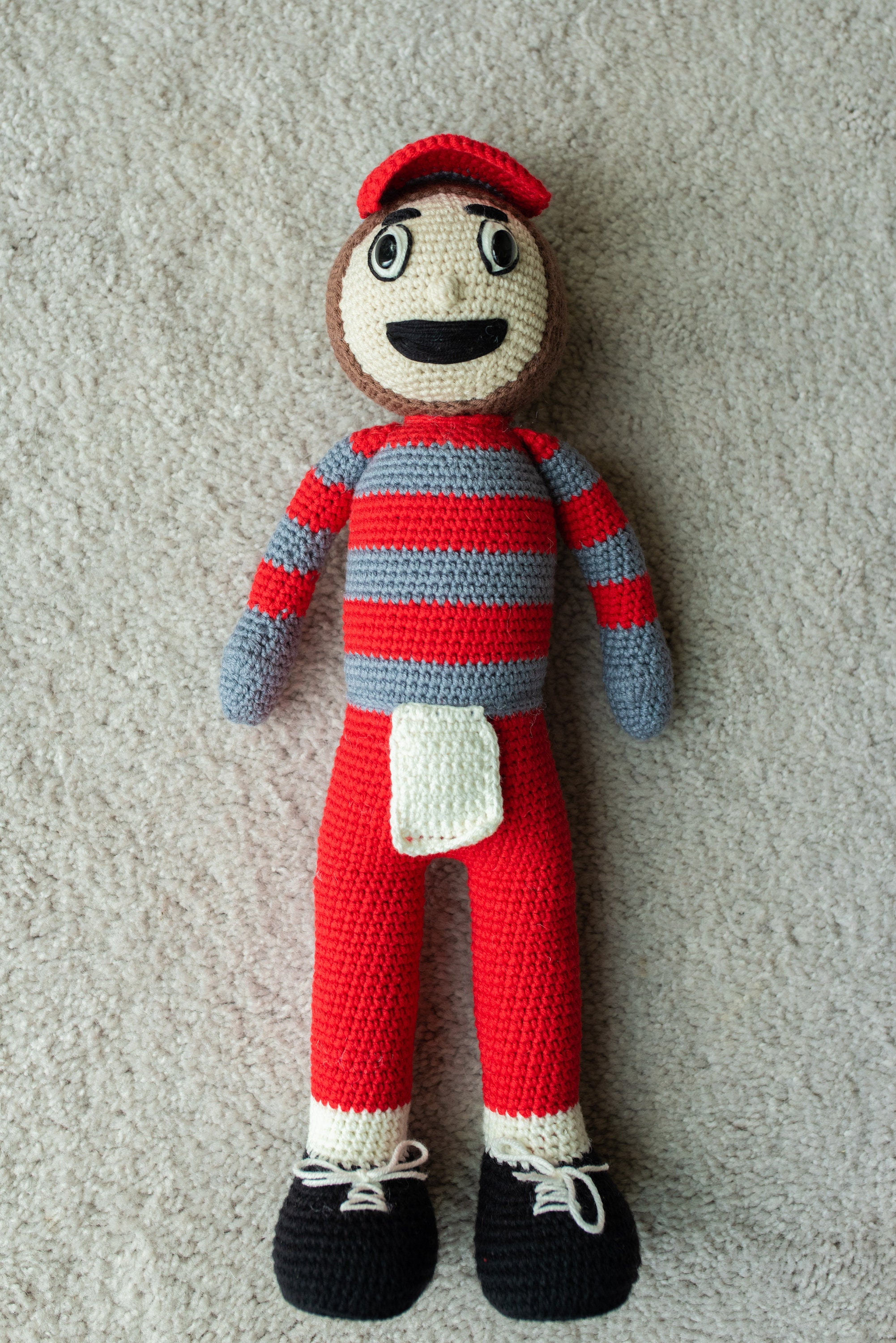 Brutus the Buckeye Crochet Pattern | Ohio State Fan Amigurumi Doll ...