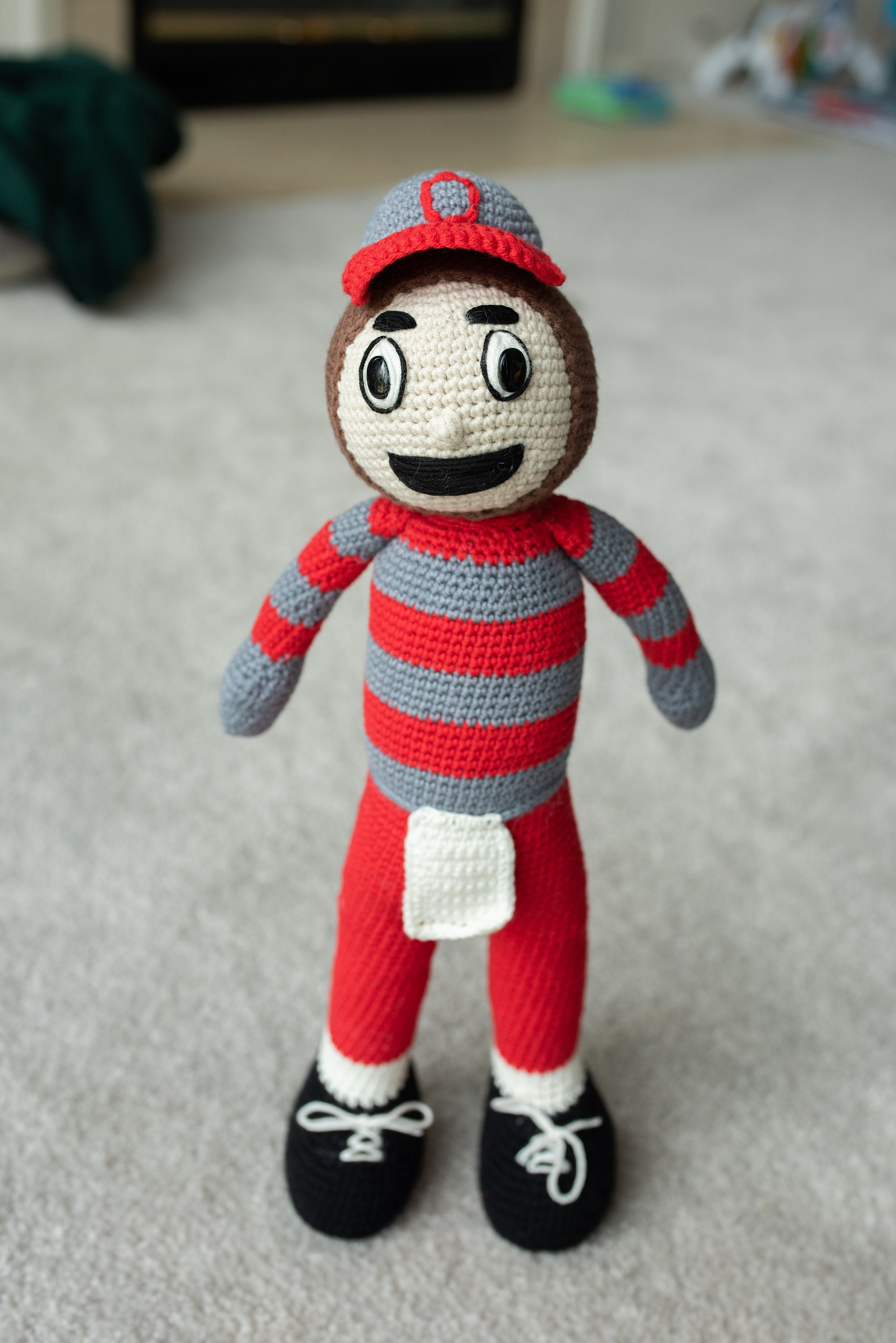 Brutus the Buckeye Crochet Pattern | Ohio State Fan Amigurumi Doll ...