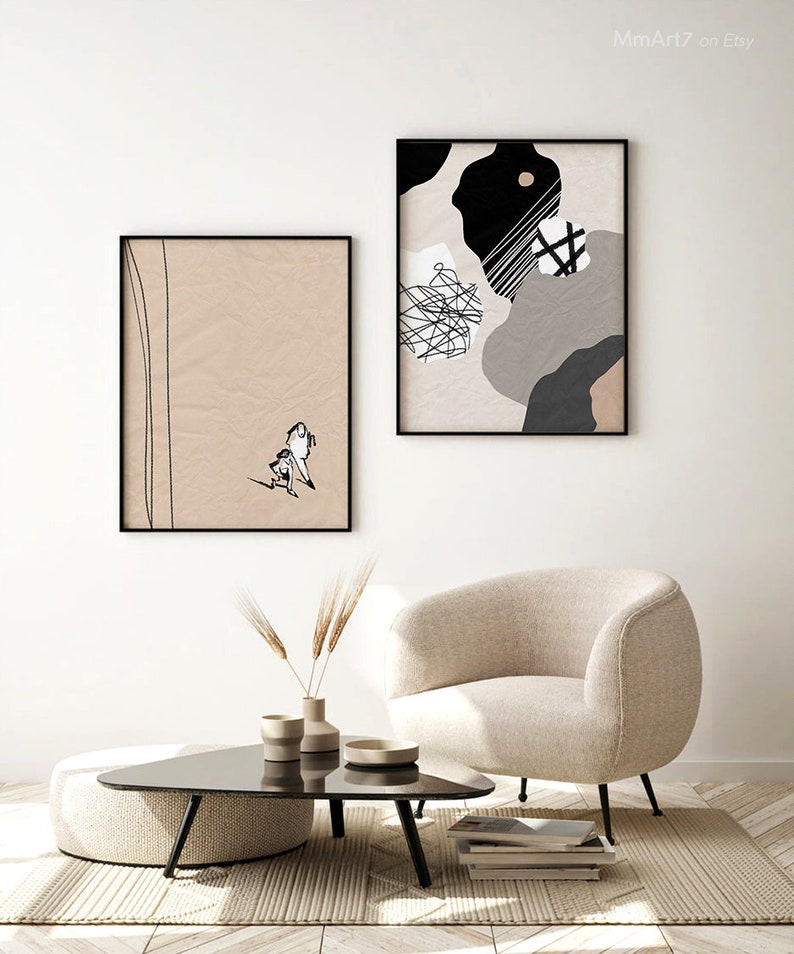 Figure Line Art Abstract Print Fine Line Drawing Wall Art - Etsy