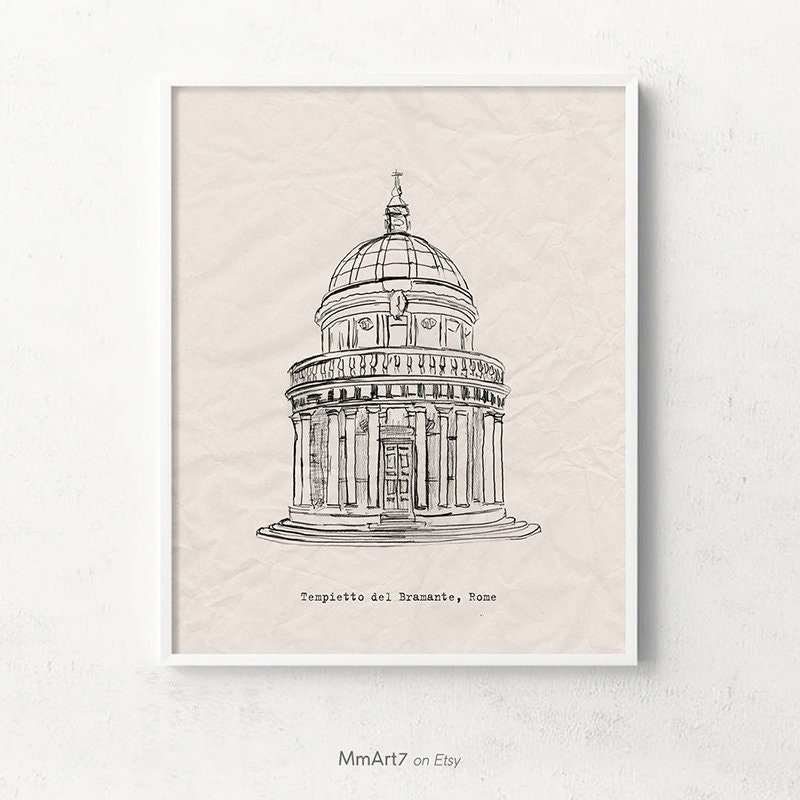 Bramante Tempietto Draw