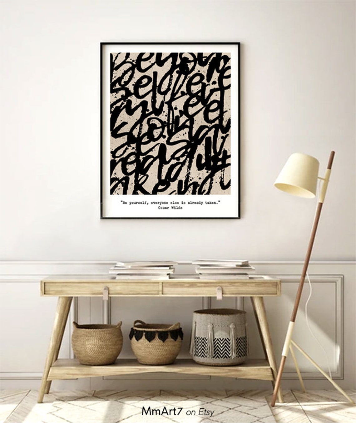 Quote Print Letters Wall Art Typography Art Abstract | Etsy