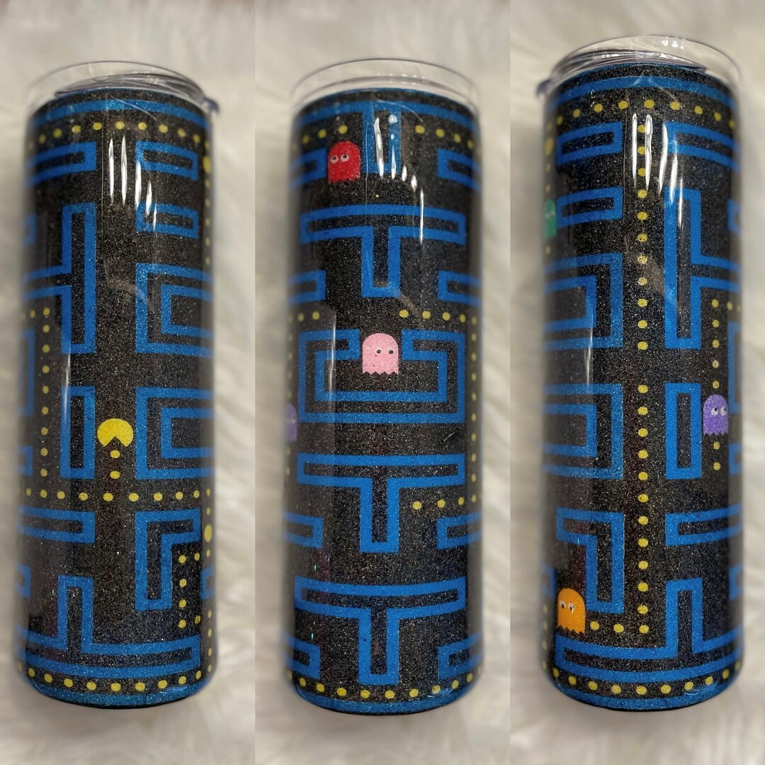 Pac Man Tumbler NO GLITTER - Etsy