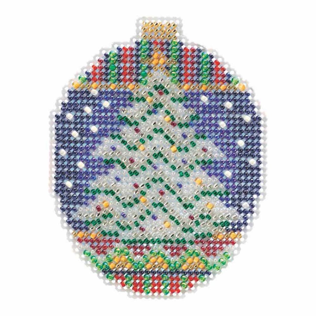 Icy Evergreen Kit: Mill Hill Christmas Beaded Beading Counted Cross ...