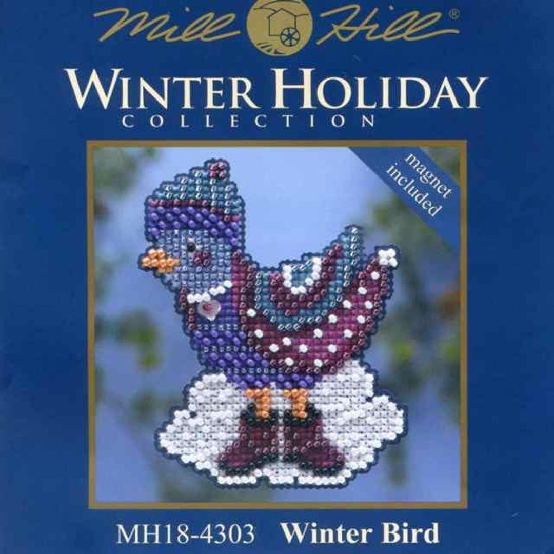 Winter Bird Kit: Mill Hill Christmas Beaded Winter Holiday Ornaments ...