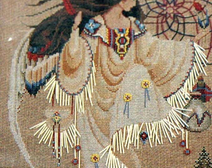 RARE! Earthdancer *FREE Insured Shipping* Native American Lady Counted ...