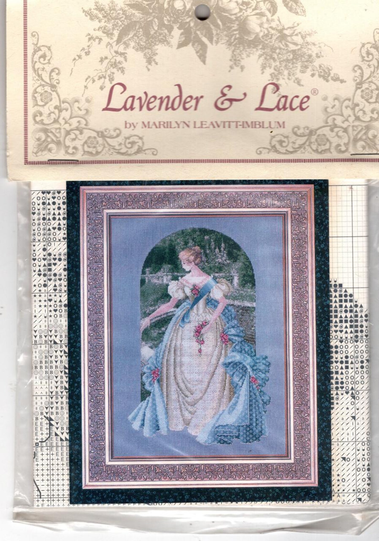 Queen Anne's Lace Counted Cross Stitch Chart Pattern Lavender & Lace ...