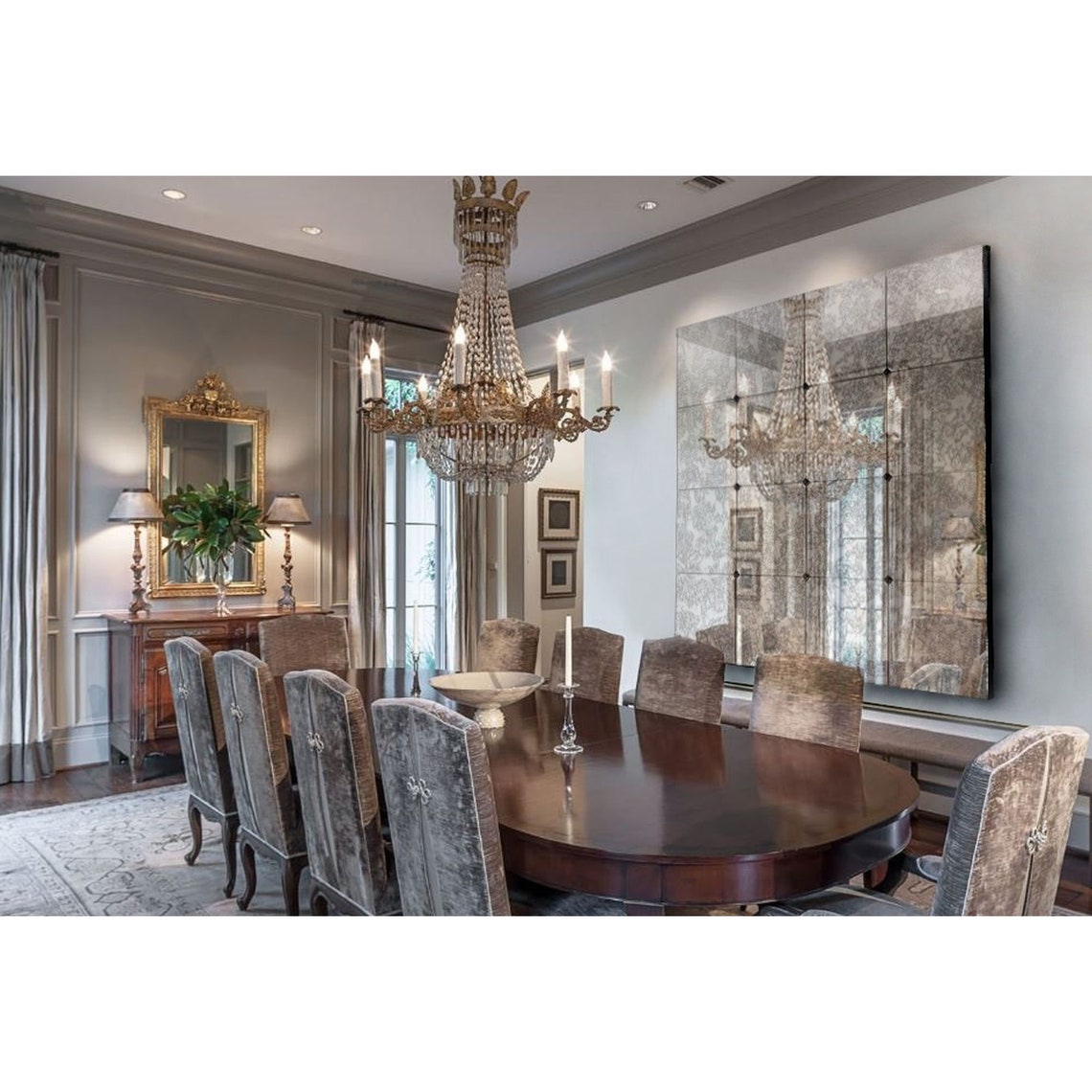 Antique Bespoke Panel Mirror - Etsy UK