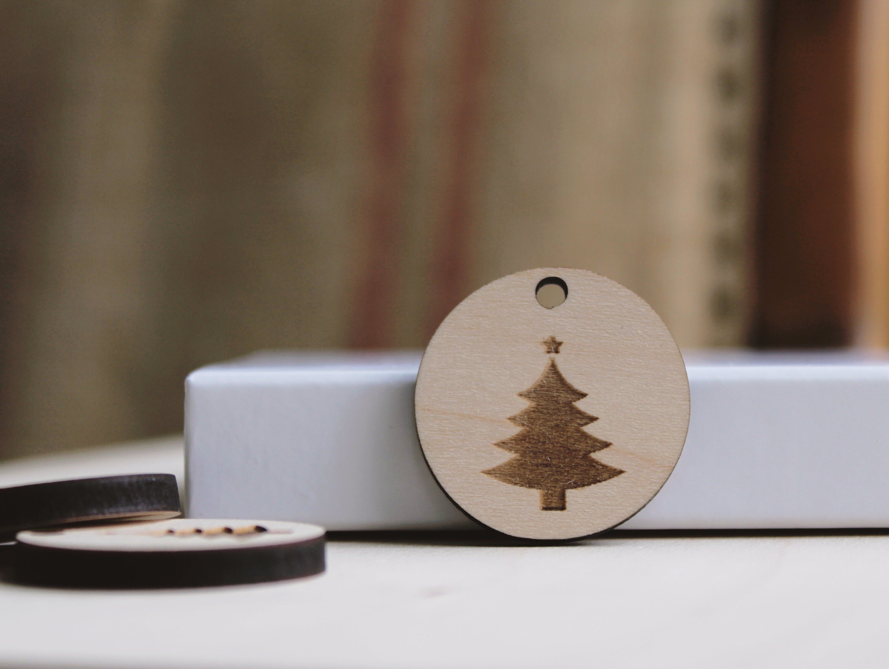 20 Wood Christmas Gift Tags Made From Maple Veneer ~ Perfect for ...