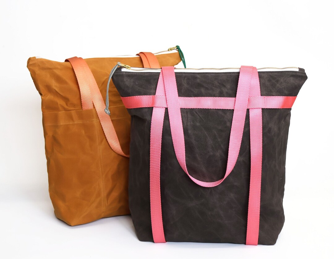 Waxed Canvas Totepack / Versatile Backpack and Tote Combo - Etsy