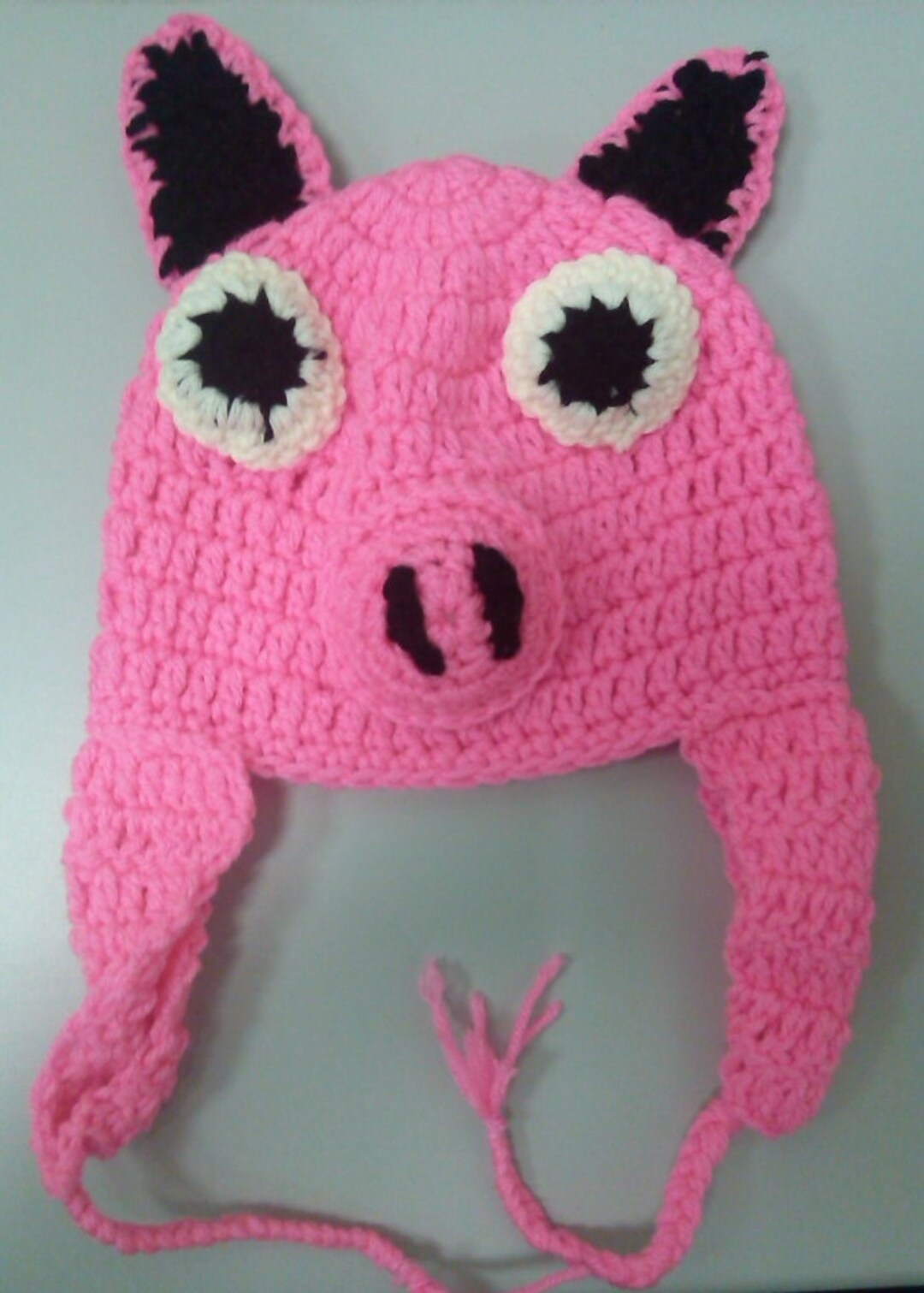 Crocheted Pink Pig Hat - Etsy