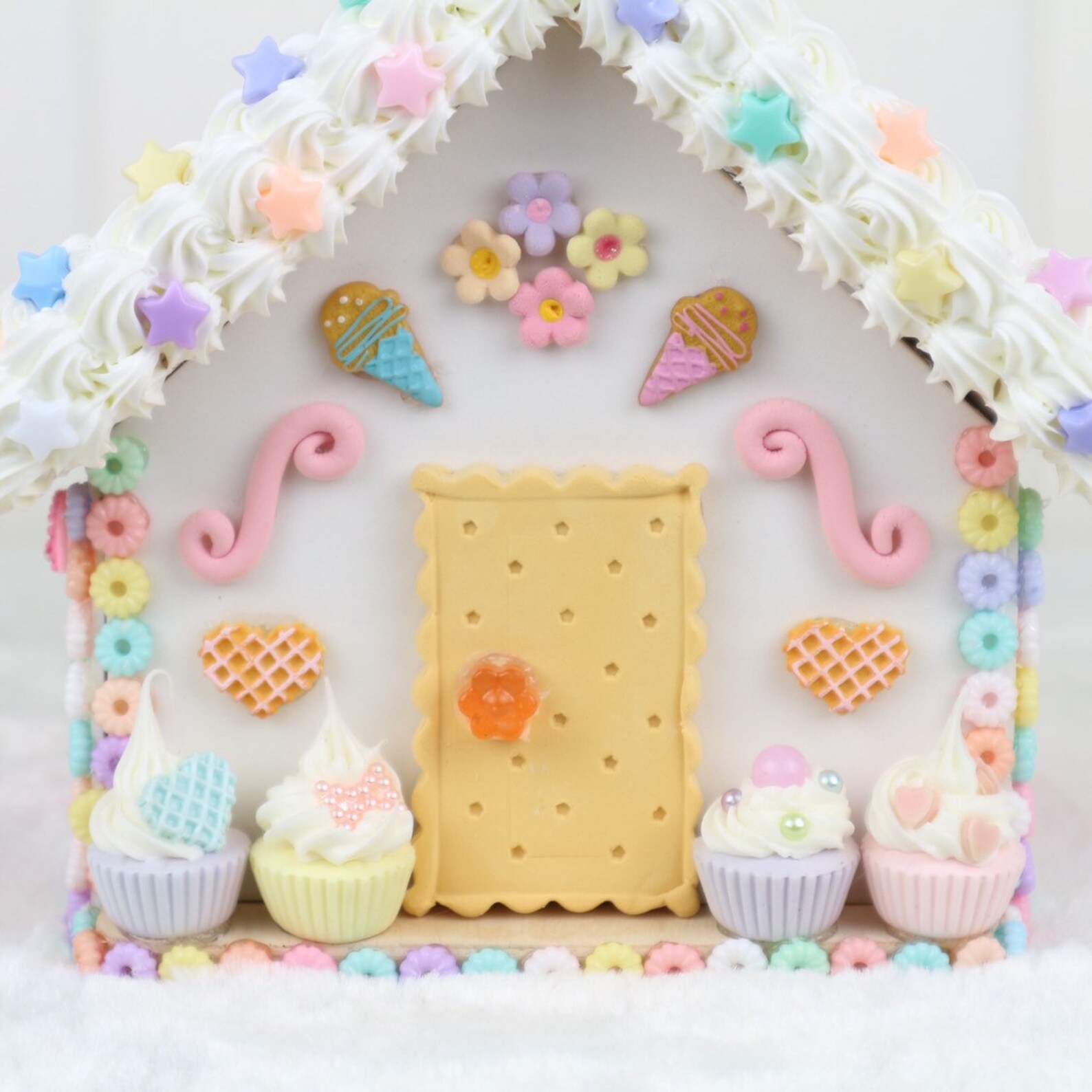 Faux Gingerbread House for Christmas Decor: the Cupcake | Etsy