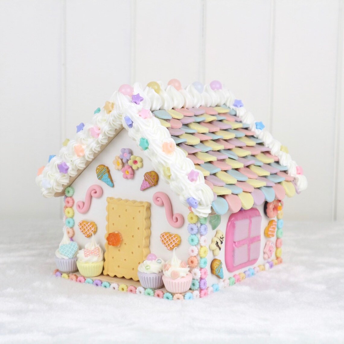 Faux Gingerbread House for Christmas Decor: the Cupcake - Etsy