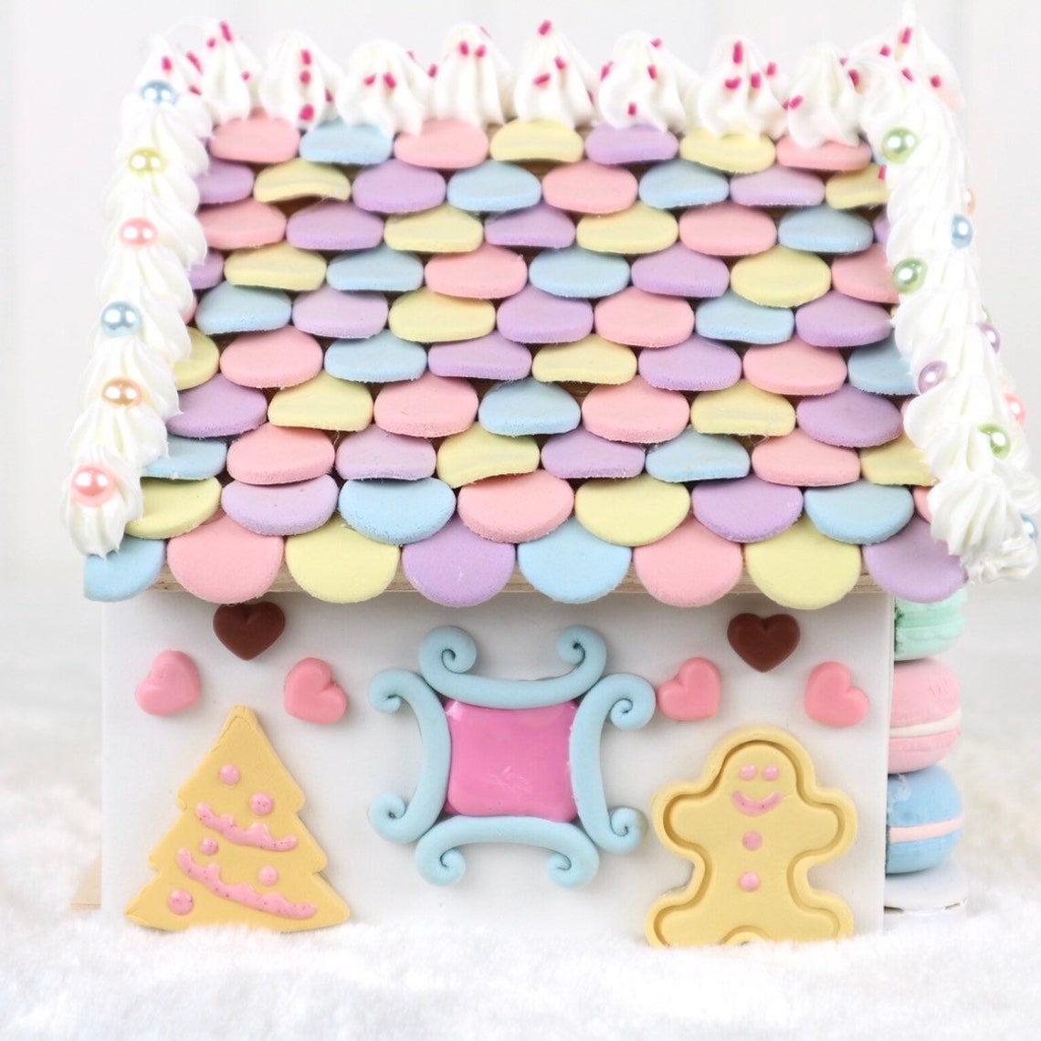 Xmas Fake Gingerbread House the Macaron&jello House - Etsy