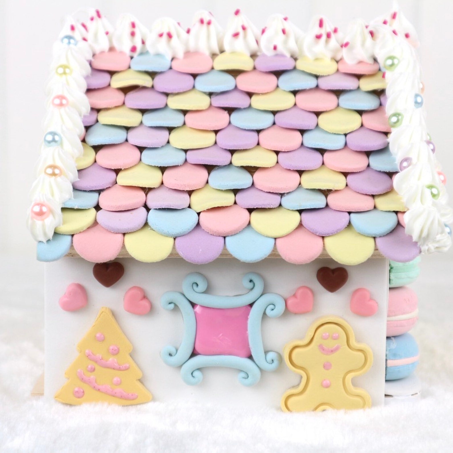 Xmas Fake Gingerbread House the Macaron&jello House - Etsy