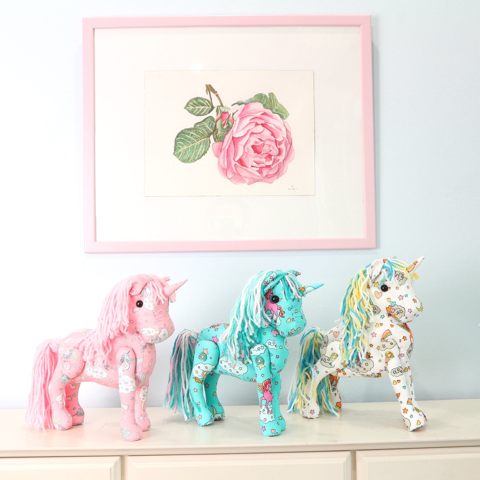 Horse Plush Toy for Boys. Gender neutral soft toy. Unicorn rag | Etsy