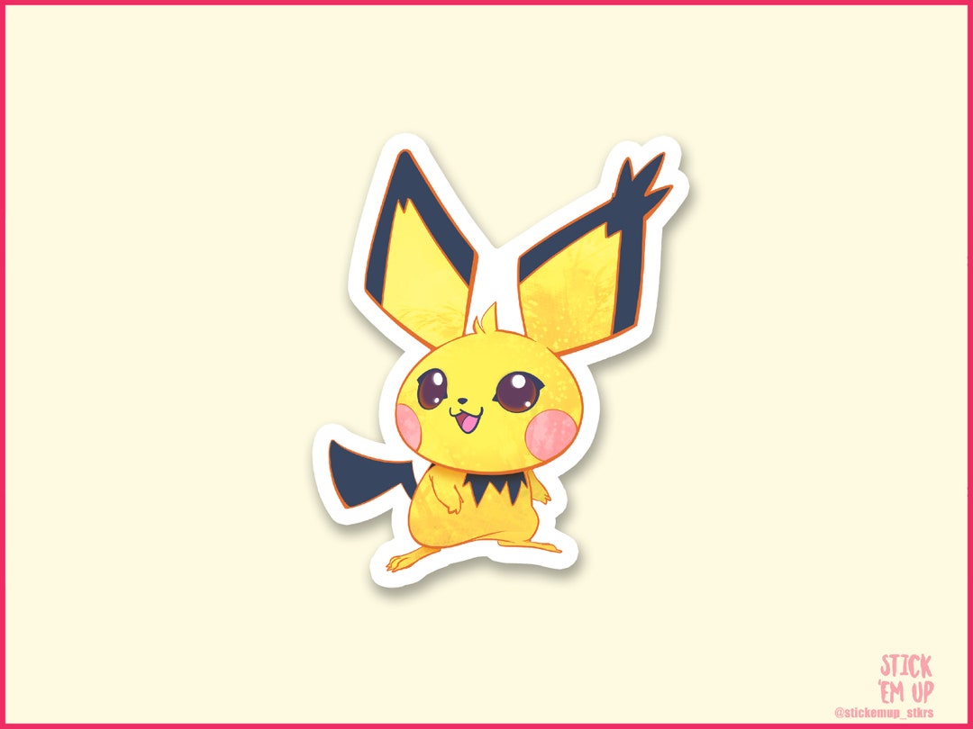 Pokémon - Pichu - Die-cut Vinyl Sticker - Etsy