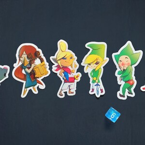 Wind Waker - Die-cut Vinyl Stickers - Link/tingle/tetra - Etsy