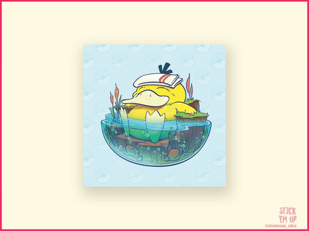 Pokémon - Psyduck | 6 X 6 Mini Art Print - Etsy