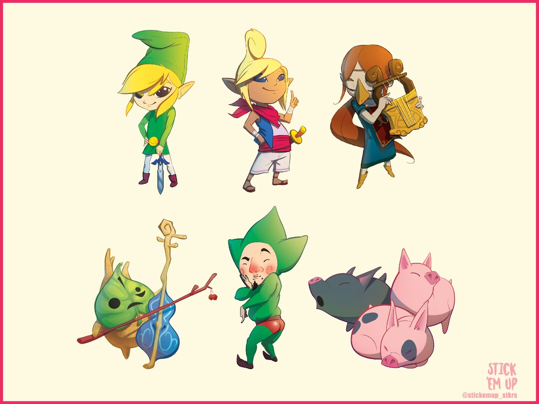Wind Waker Die-cut Vinyl Stickers - Etsy