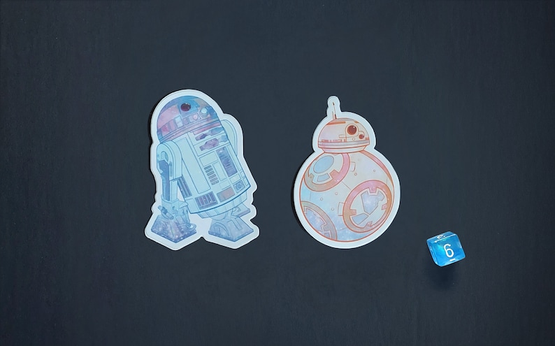 Star Wars - R2-D2 & BB-8 - Die-cut Vinyl Stickers - Etsy