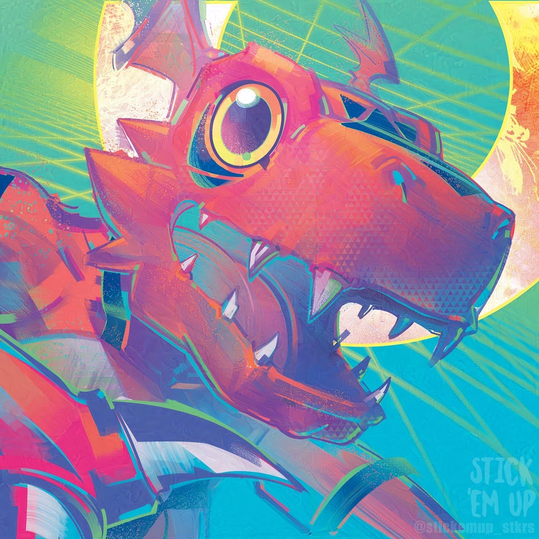 Digimon - Guilmon Poster/print - Etsy