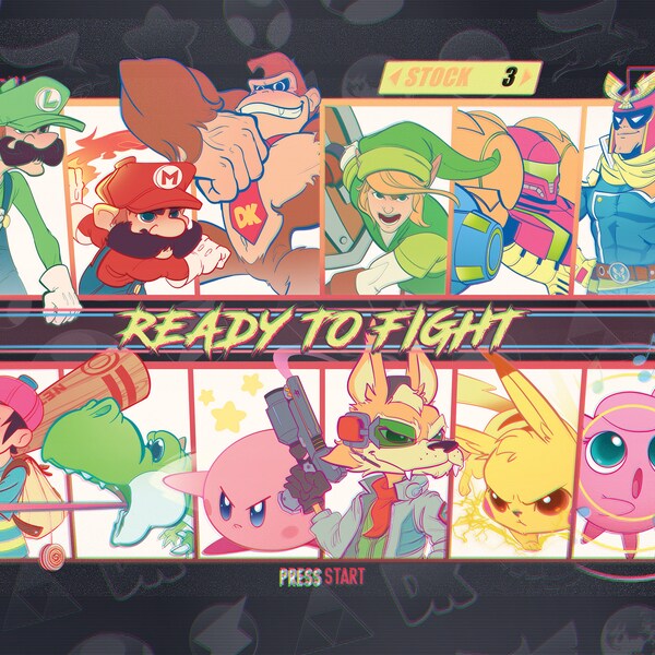 Super Smash Print - Etsy