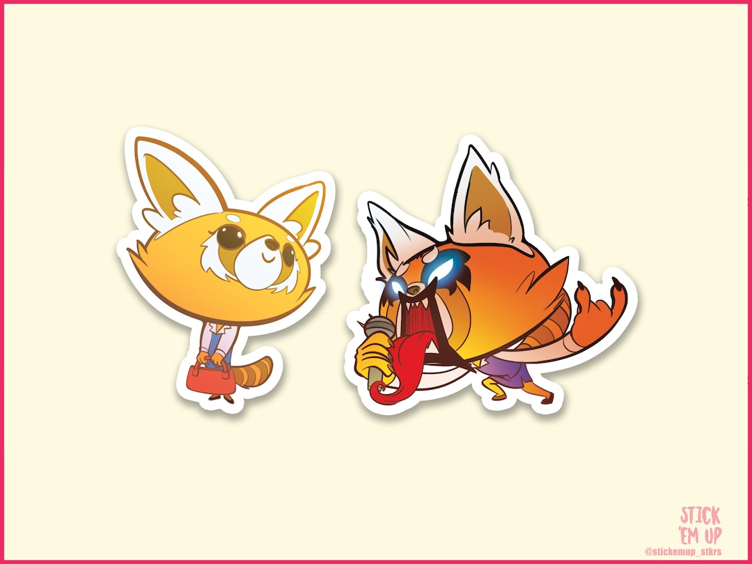 Aggretsuko - Die-cut Vinyl Stickers - Etsy