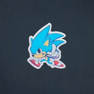 Sonic Die Cut Vinyl Sticker Etsy
