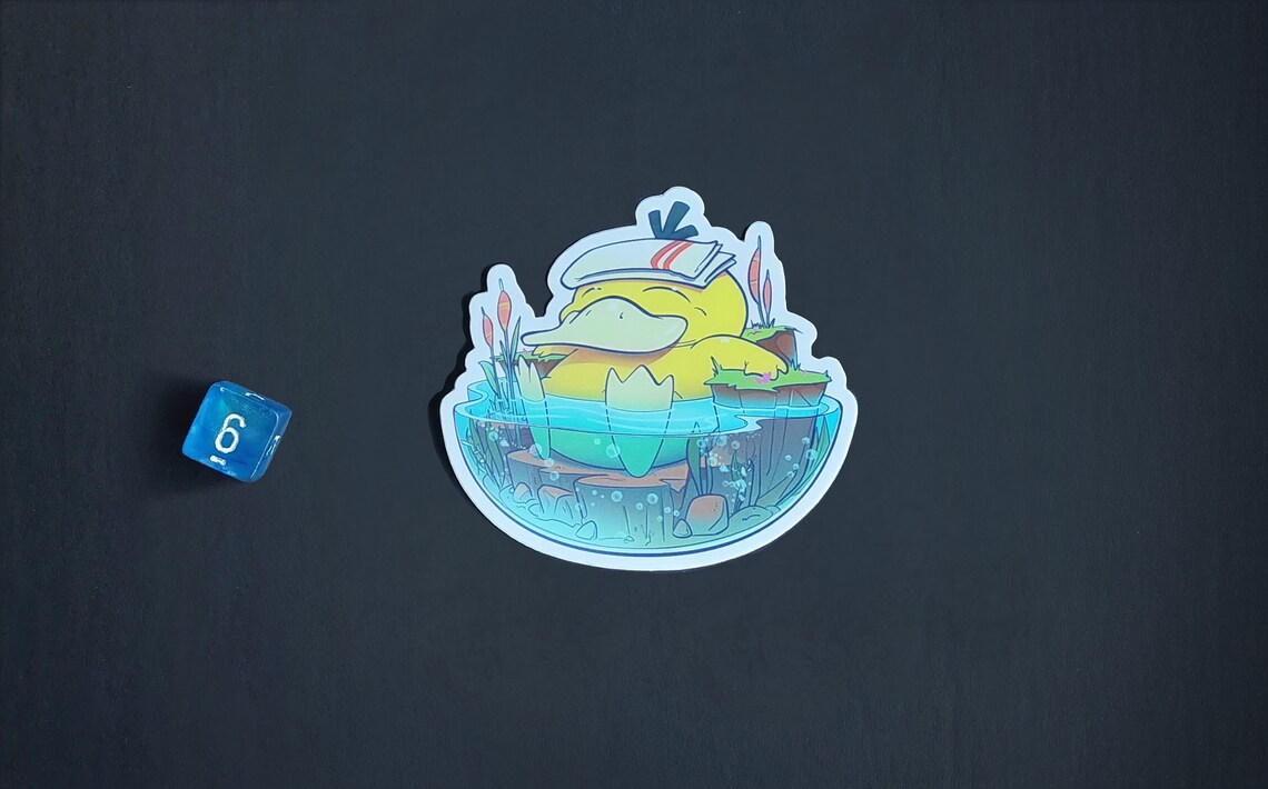 Pokémon Psyduck Die-cut Vinyl Sticker - Etsy
