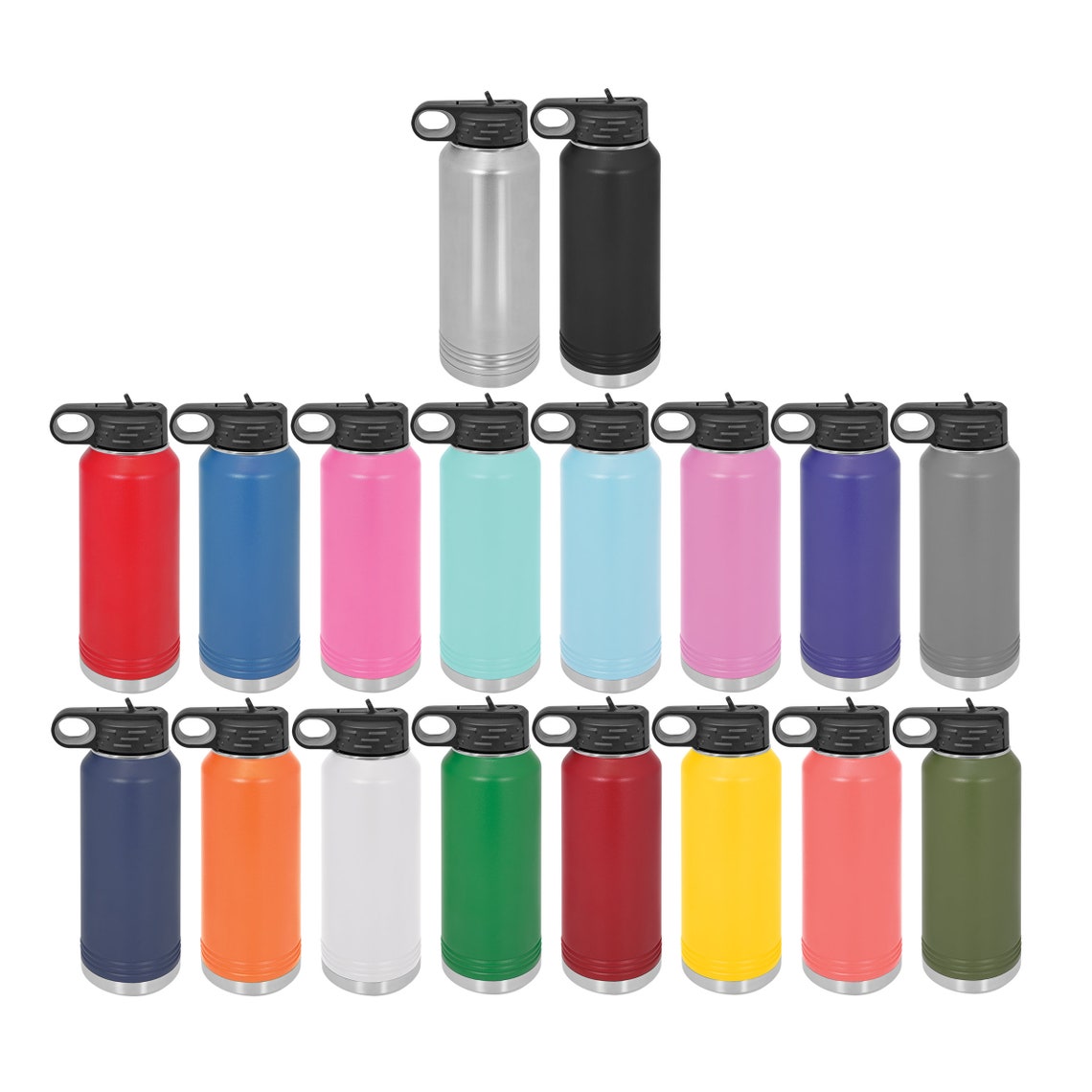 Custom Engraved Water Bottles With Your Logo or Image Laser - Etsy