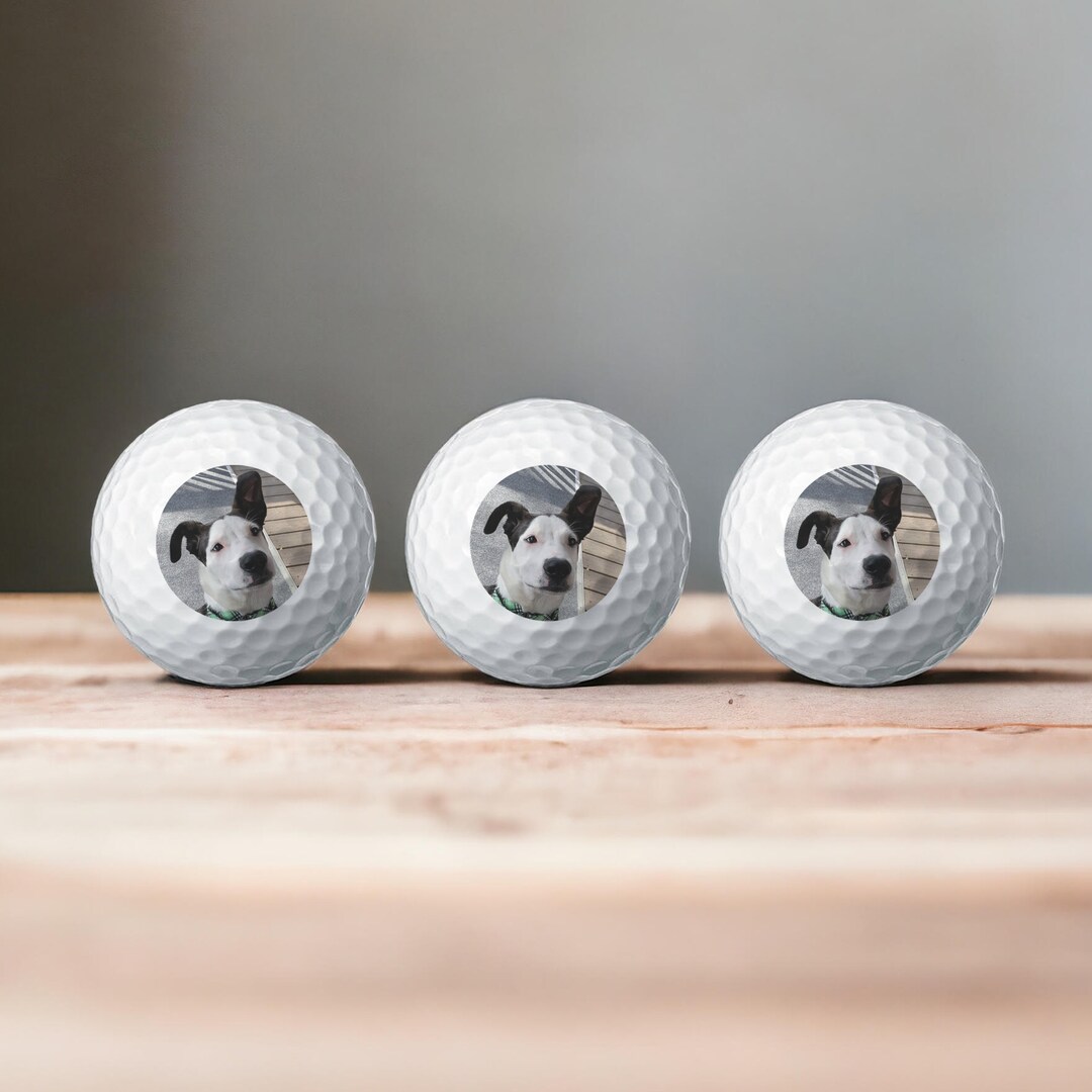 Personalized Printed Pet Golf Balls With Your Pet Photo, Golf Gift Idea ...