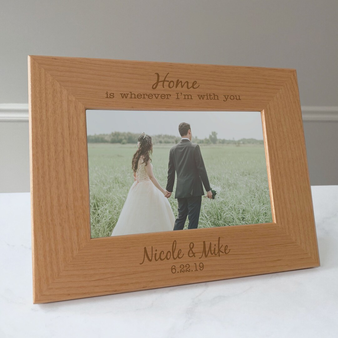 Custom Picture Frame Engraved, Personalized Picture Frame, Wedding ...